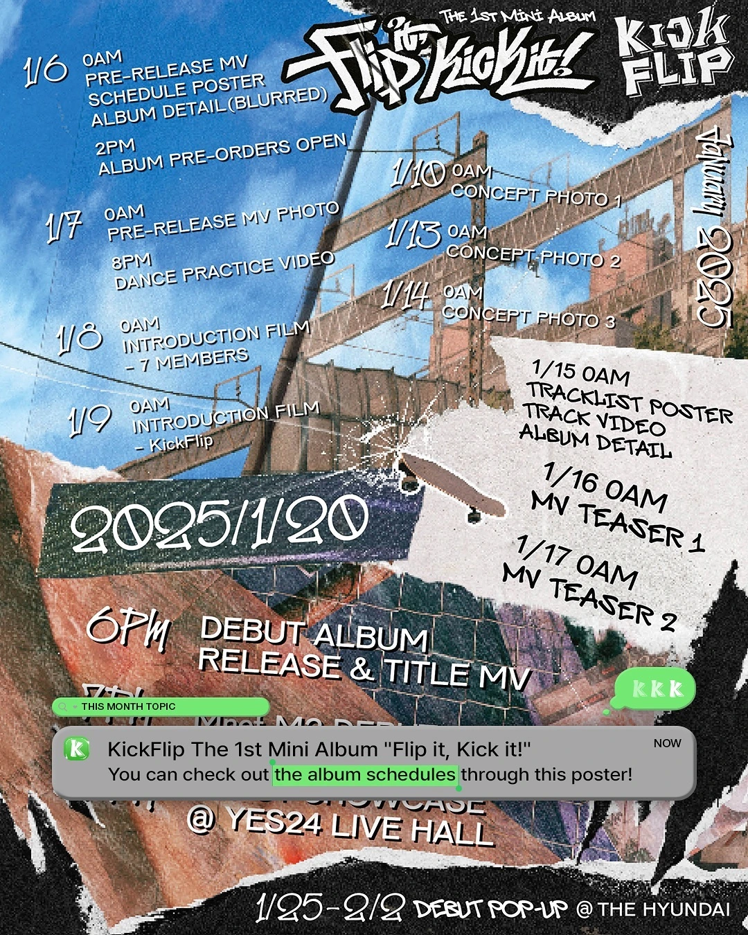 JYP's new boy group Kickflip to debut on the 20th with their first mini ...